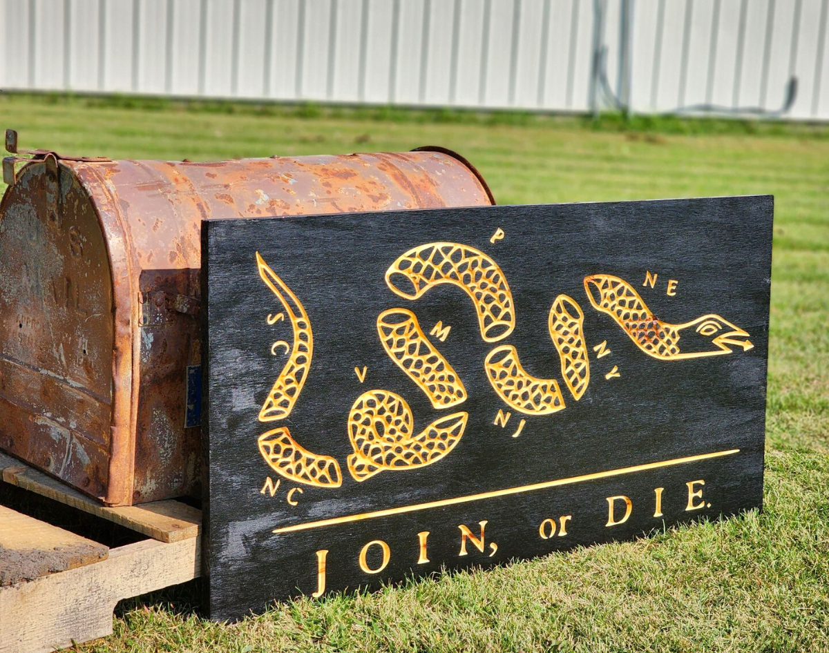 Join Or Die Snake Flag