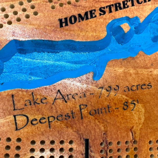 Custom Lake Unique Cribbage Boards - Cedar Sense