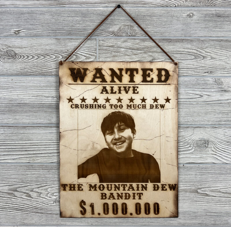 Custom Wanted Posters - Personalized Old West Style Wooden Posters ...