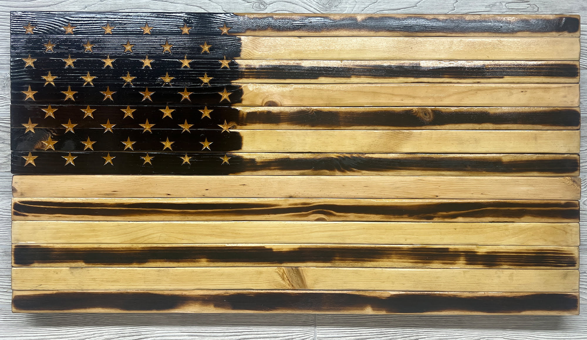 American Flag Wood Wallpaper